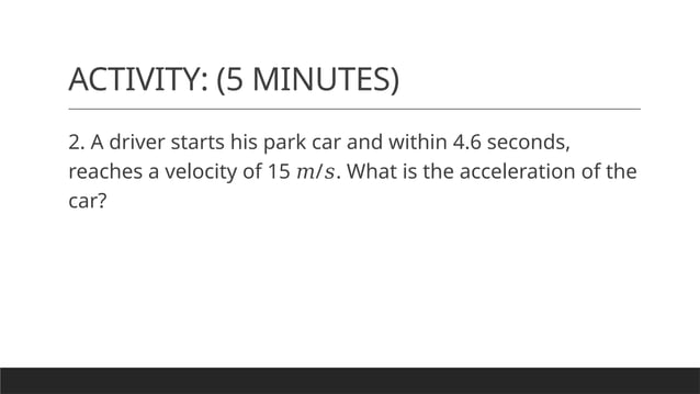 Physics 12-Kinematics (Speed, Distance, Velocity, Acceleration) | PPTX