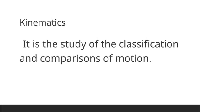 Physics 12-Kinematics (Speed, Distance, Velocity, Acceleration) | PPTX