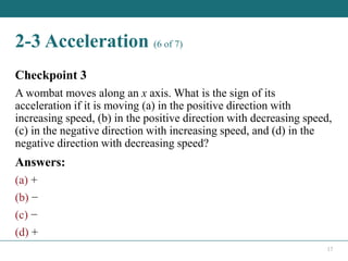 Kinematics - Motion in One dimention incl | PDF