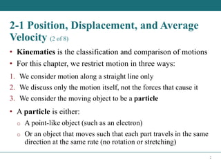 Kinematics - Motion in One dimention incl | PDF