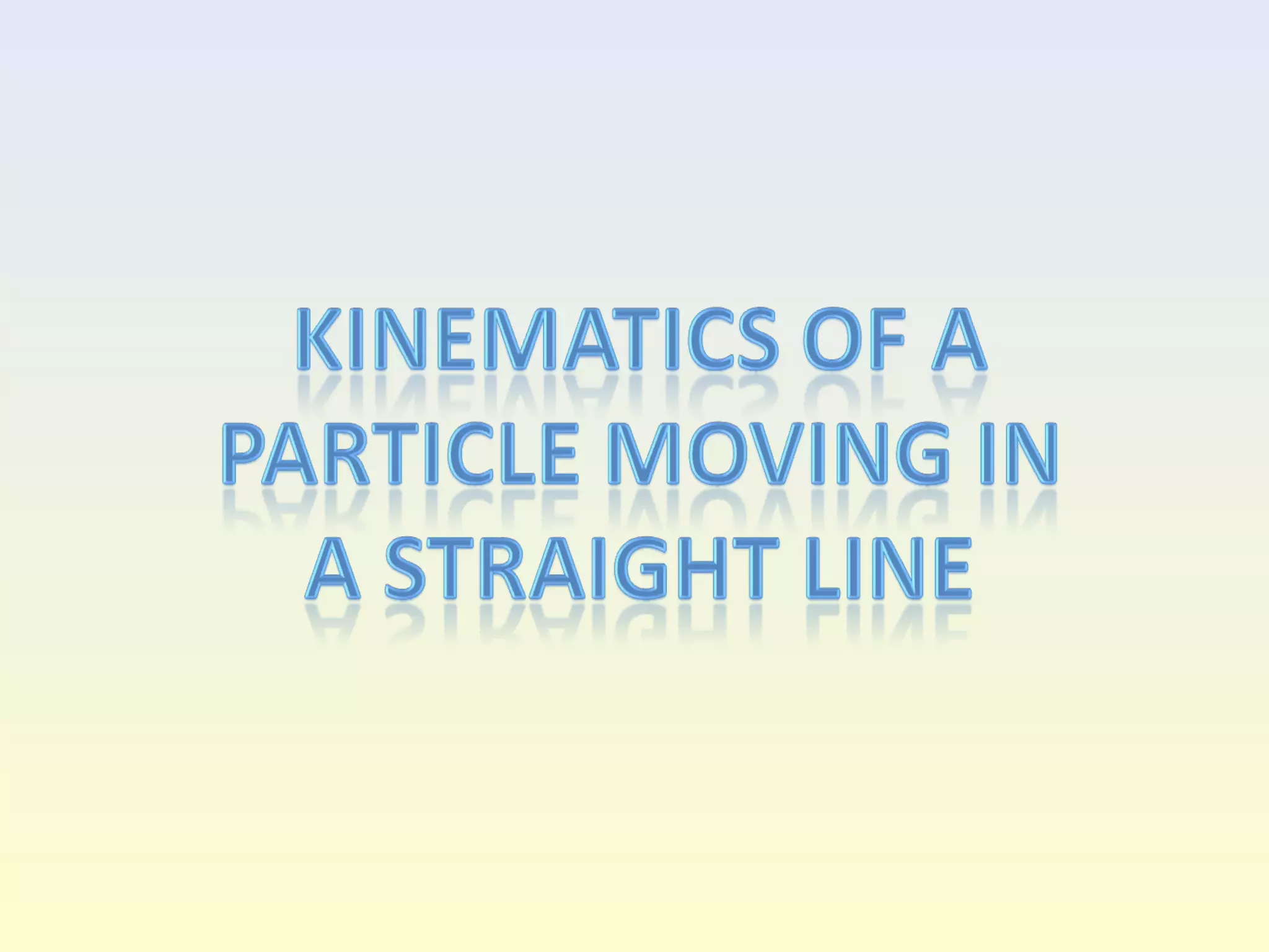 Kinematics displacement velocity graphs | PPT