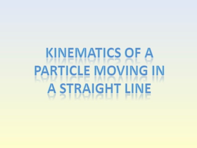 Kinematics Displacement Velocity Graphs Ppt