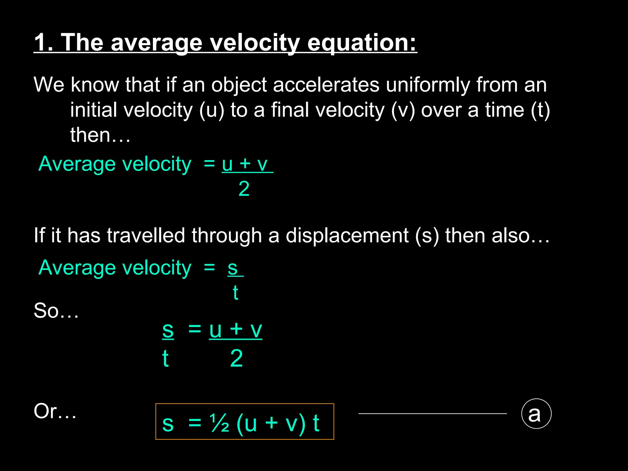 Kinematics -Understand the Equations of motion.ppt