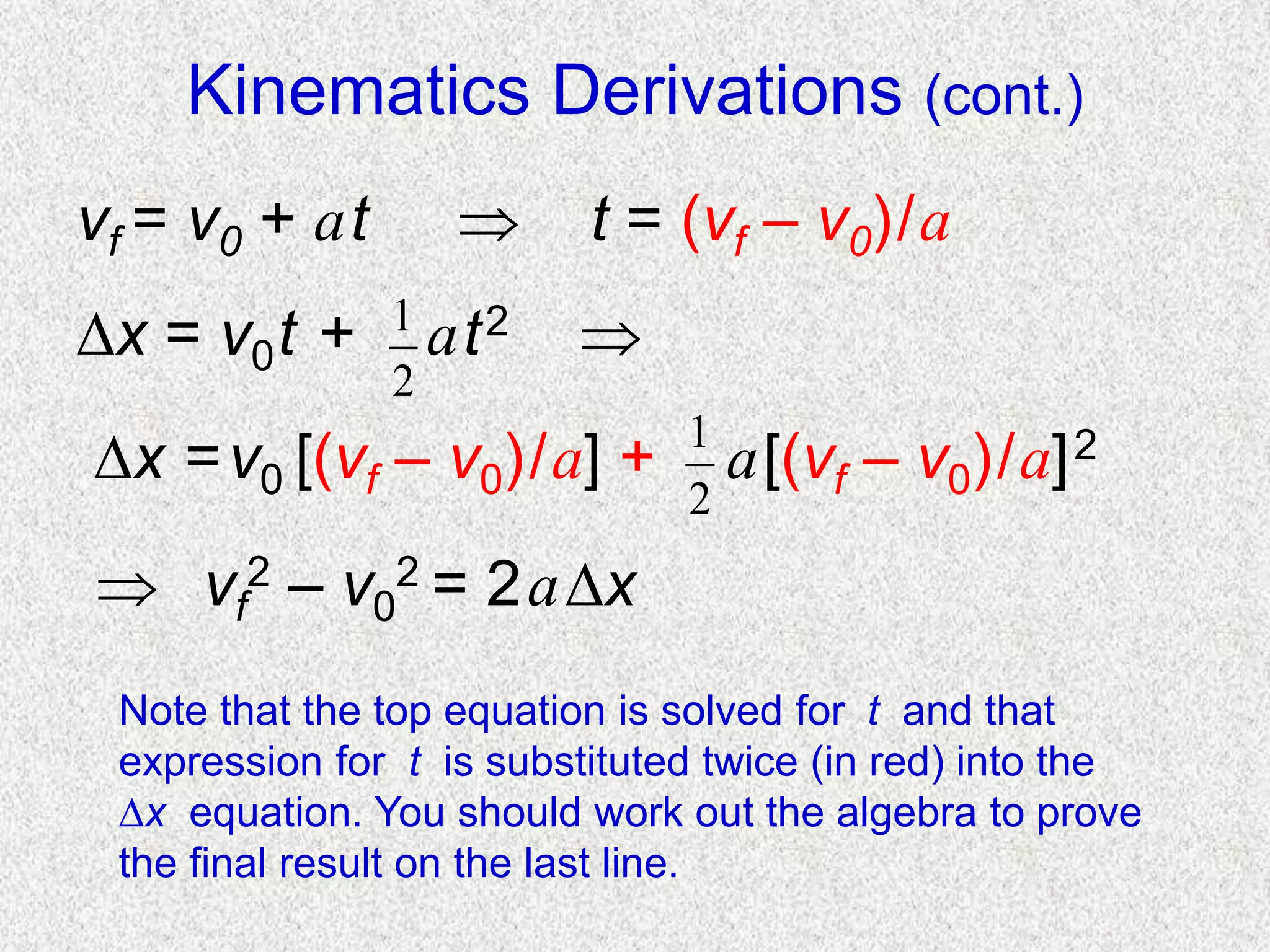 kinematics-graphing.ppt | Physics | Science