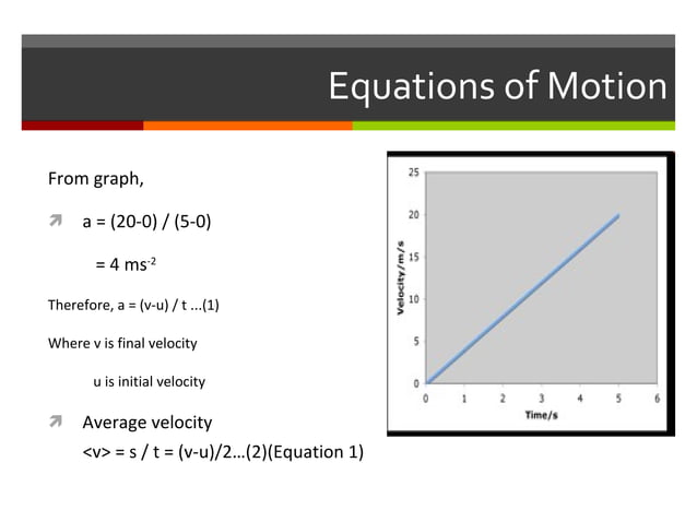 Kinematics 2 Ppt