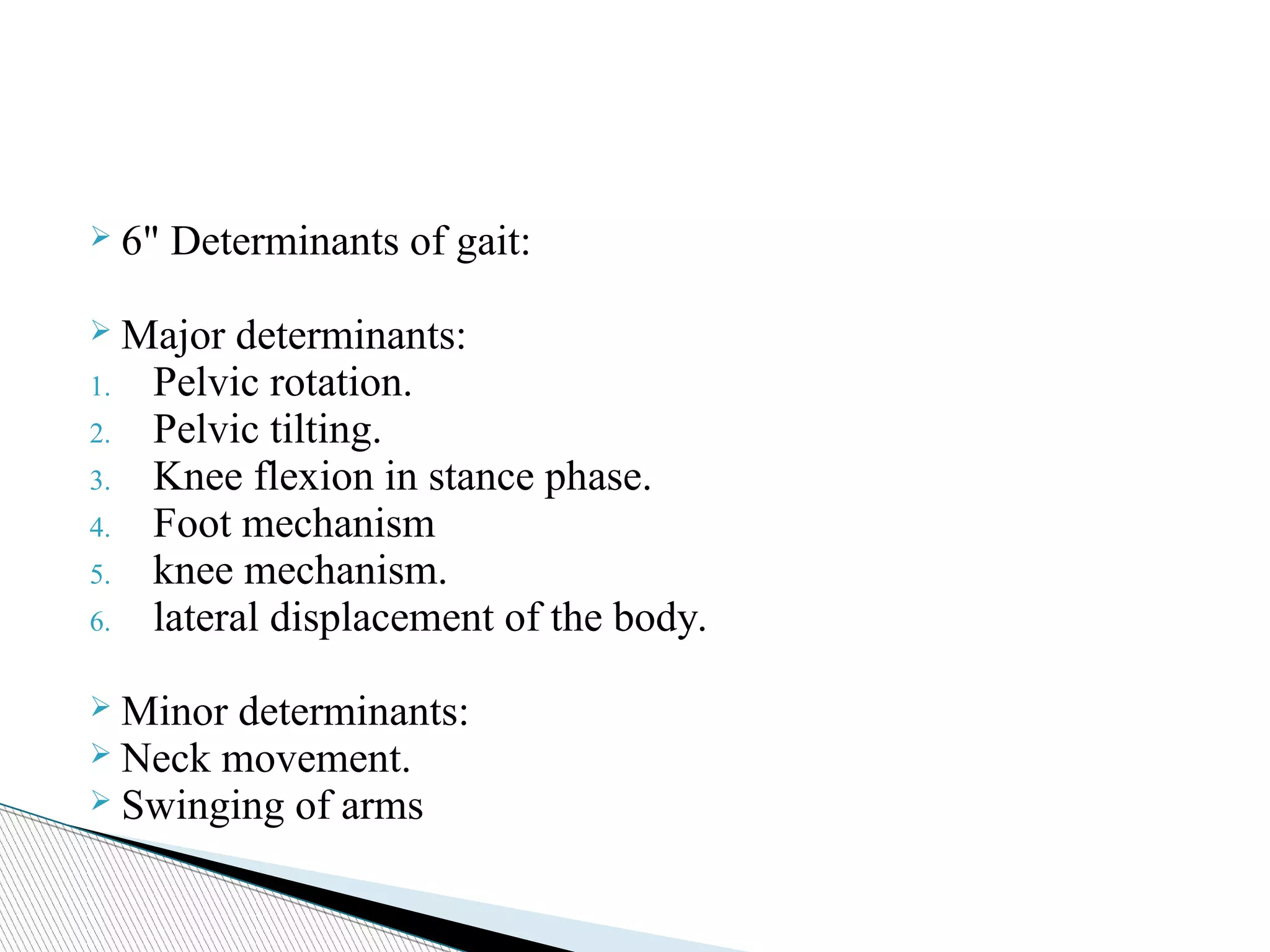 Kinematics and kinetics of gait | PDF