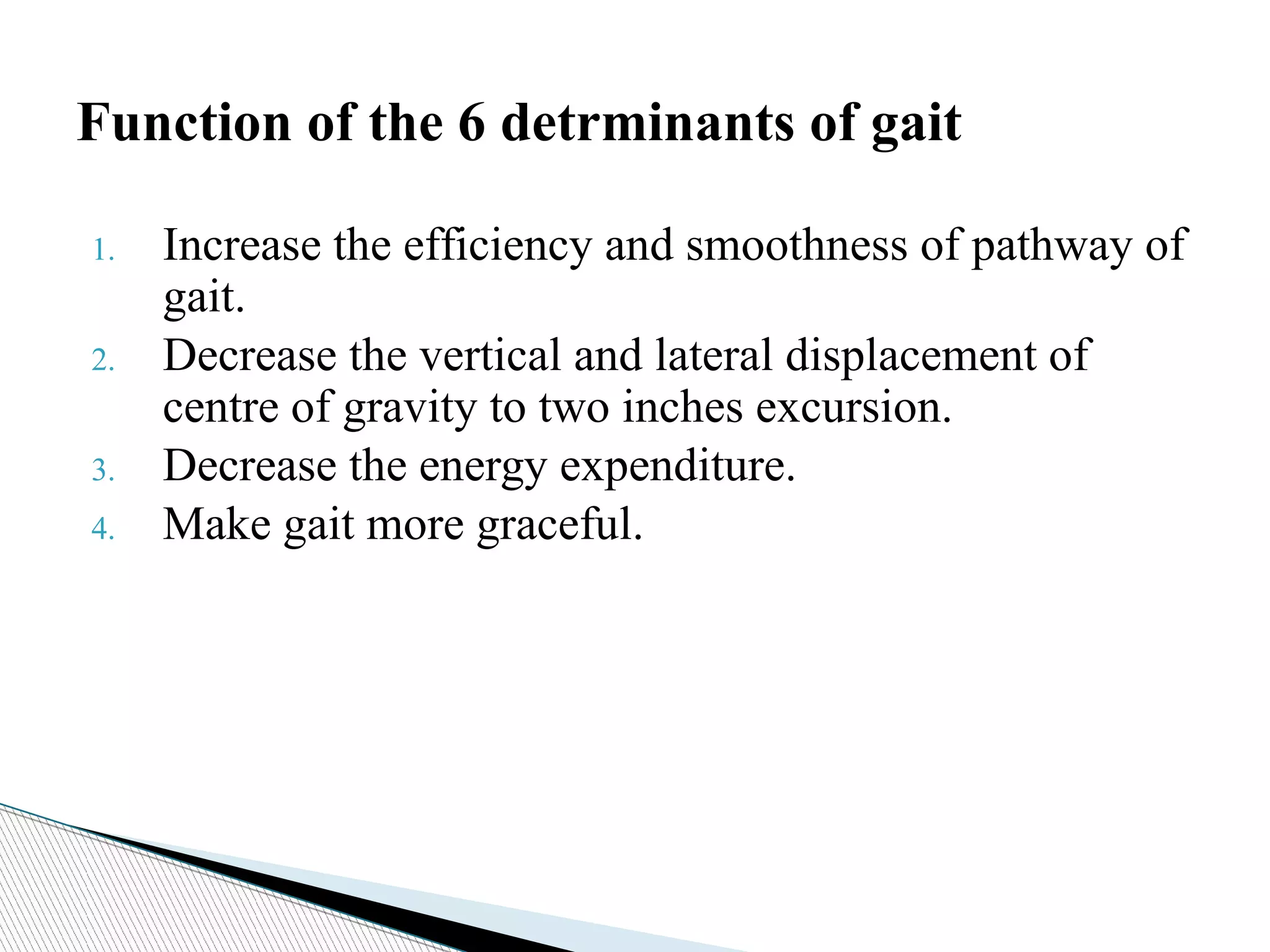 Kinematics and kinetics of gait | PDF