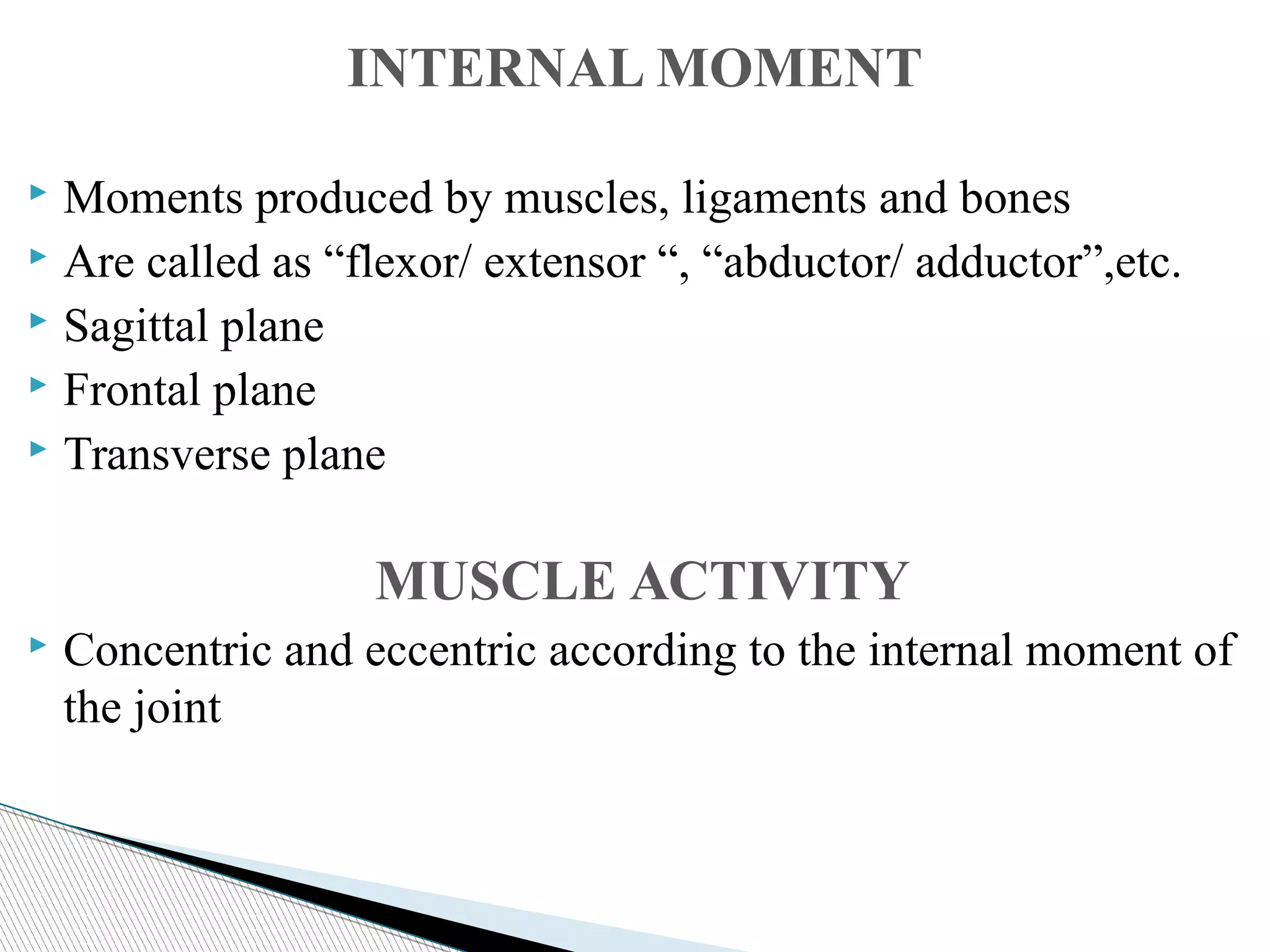 Kinematics and kinetics of gait | PDF