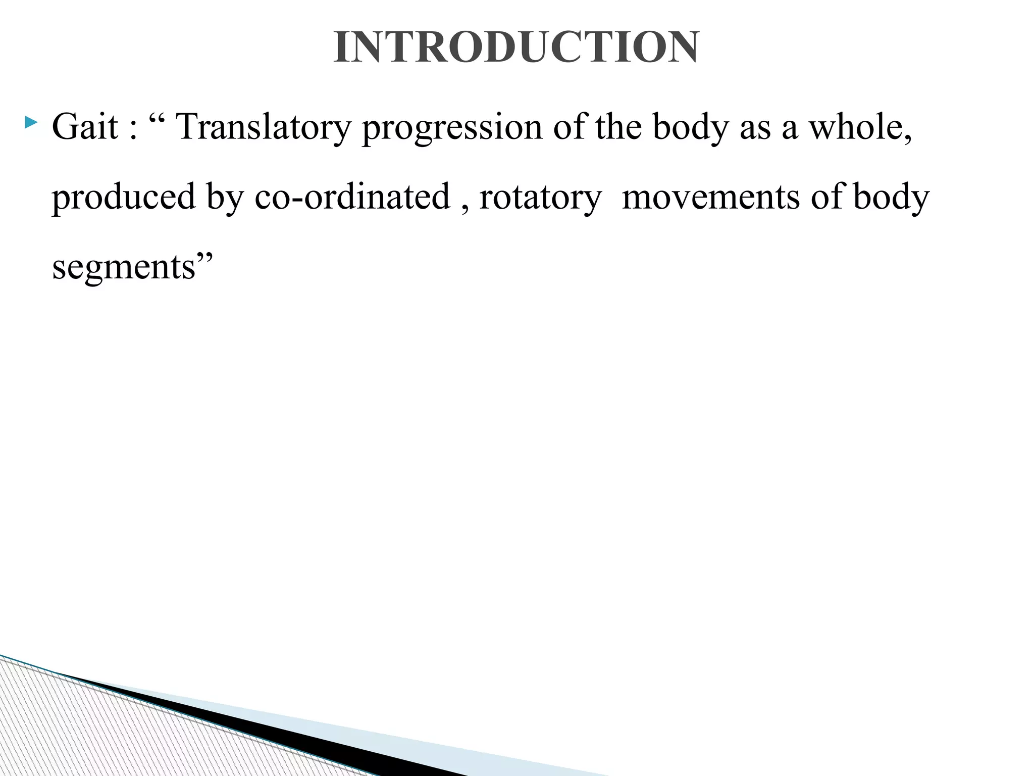 Kinematics and kinetics of gait | PDF