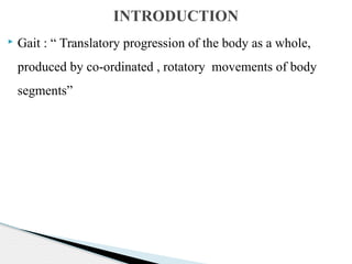 Kinematics and kinetics of gait | PDF