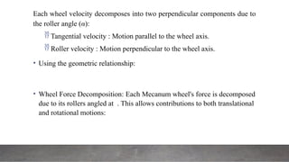 Kinematics & Comparison of a Mobile robot wheels | PPTX