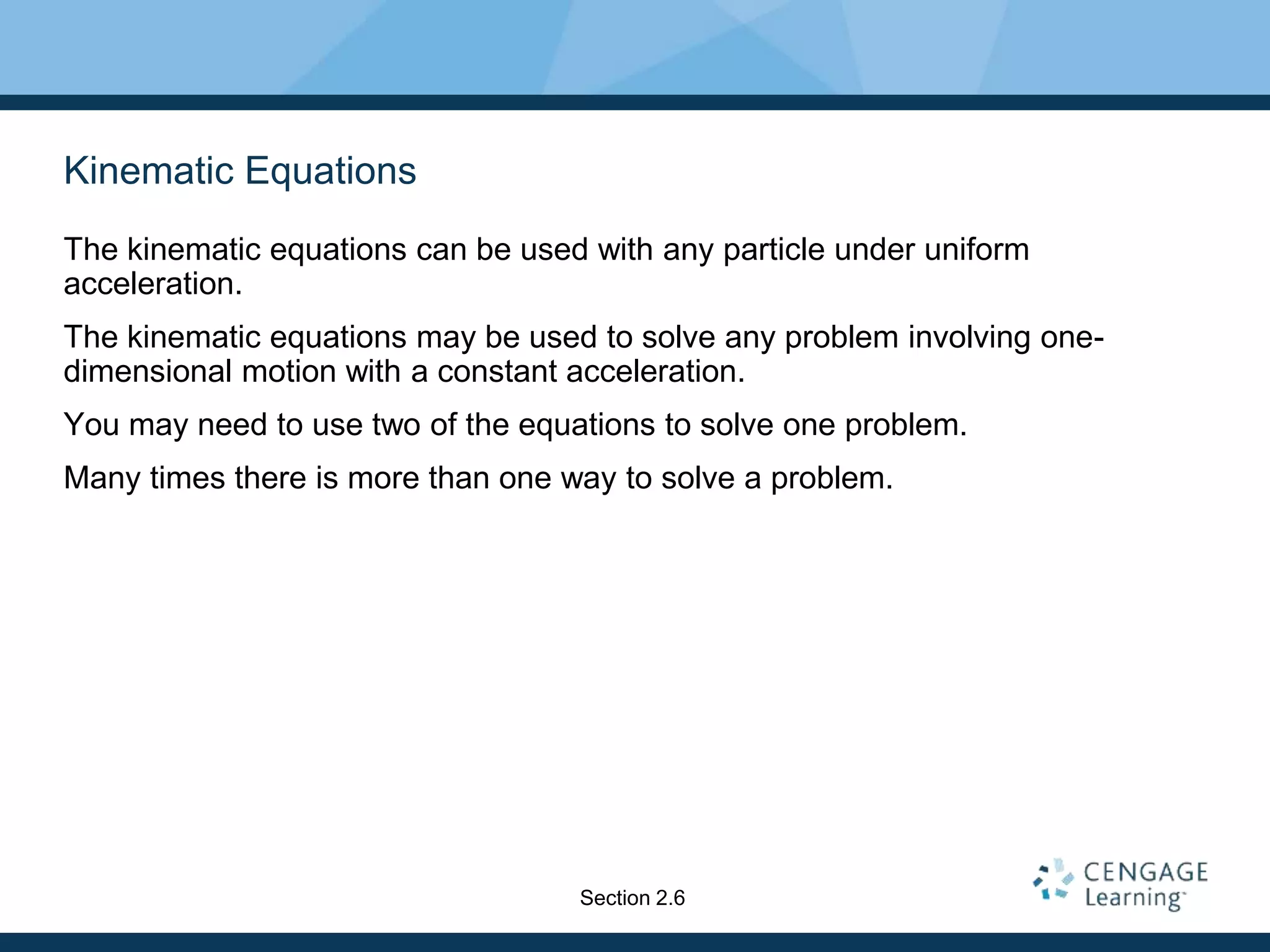 Kinematics in One-dimension.ppt