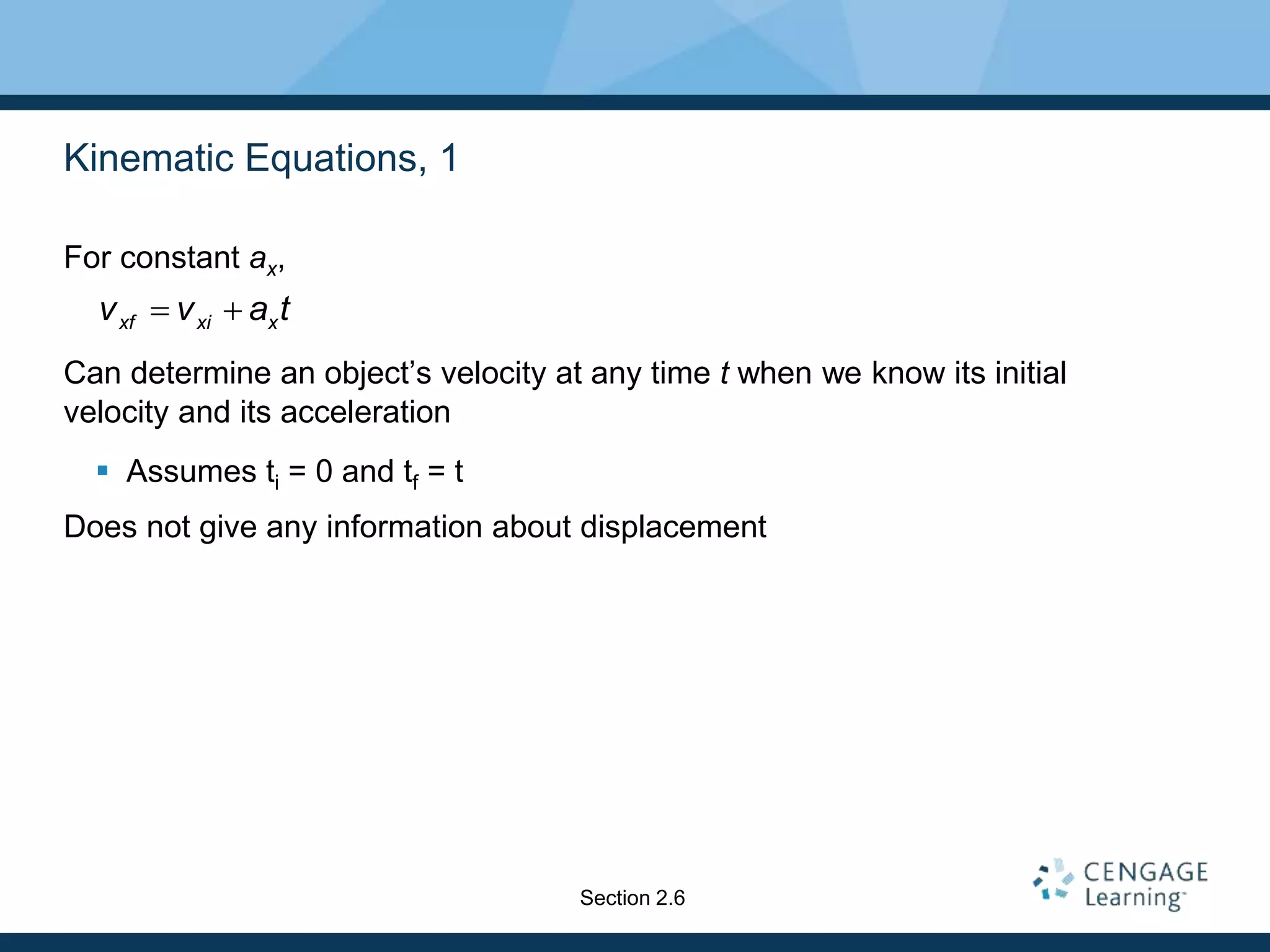 Kinematics in One-dimension.ppt