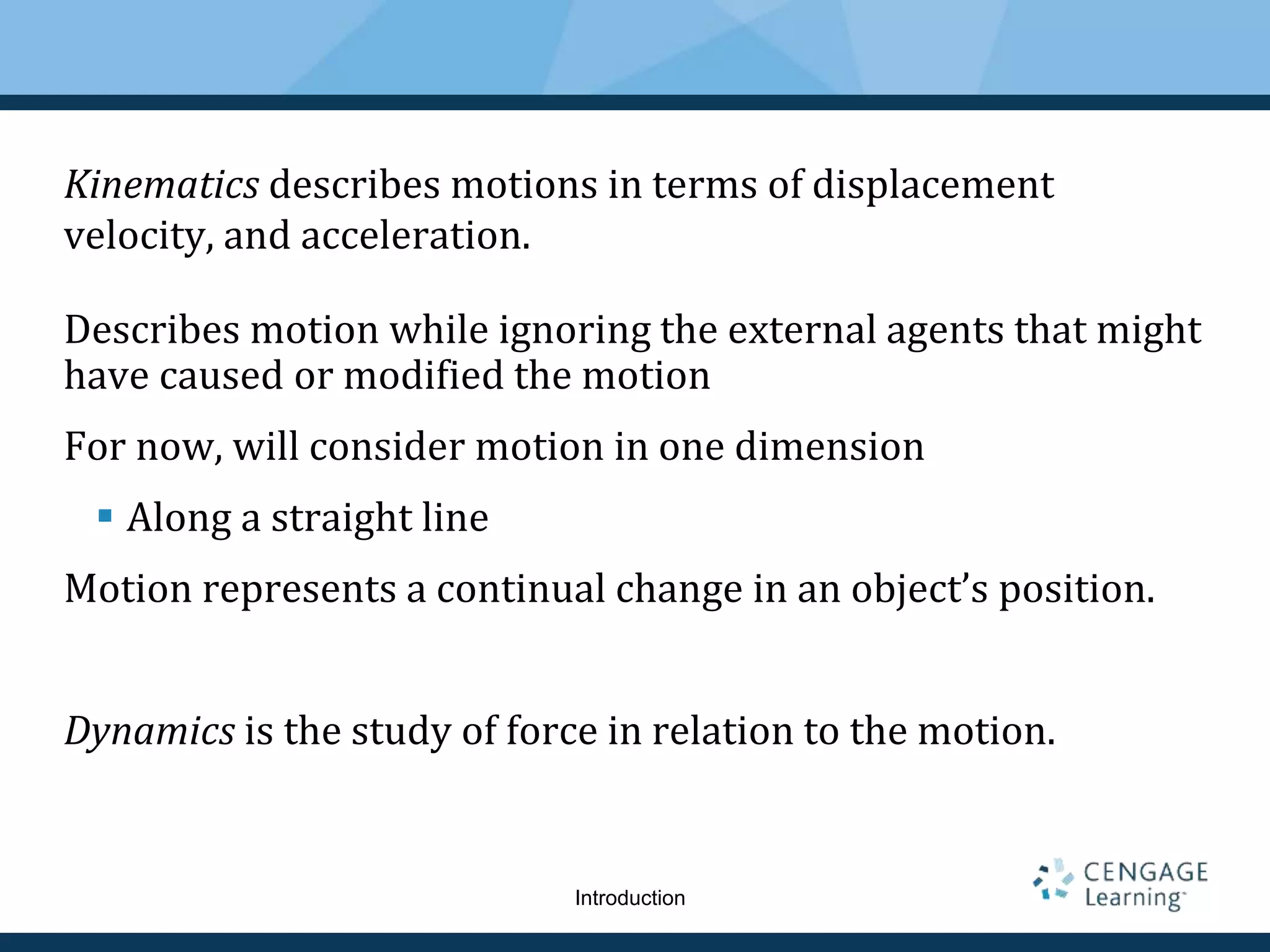 Kinematics in One-dimension.ppt