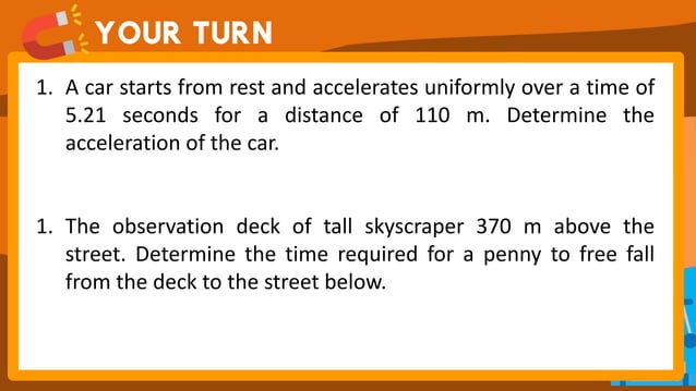 Kinematics: Motion along a straight line | PPTX