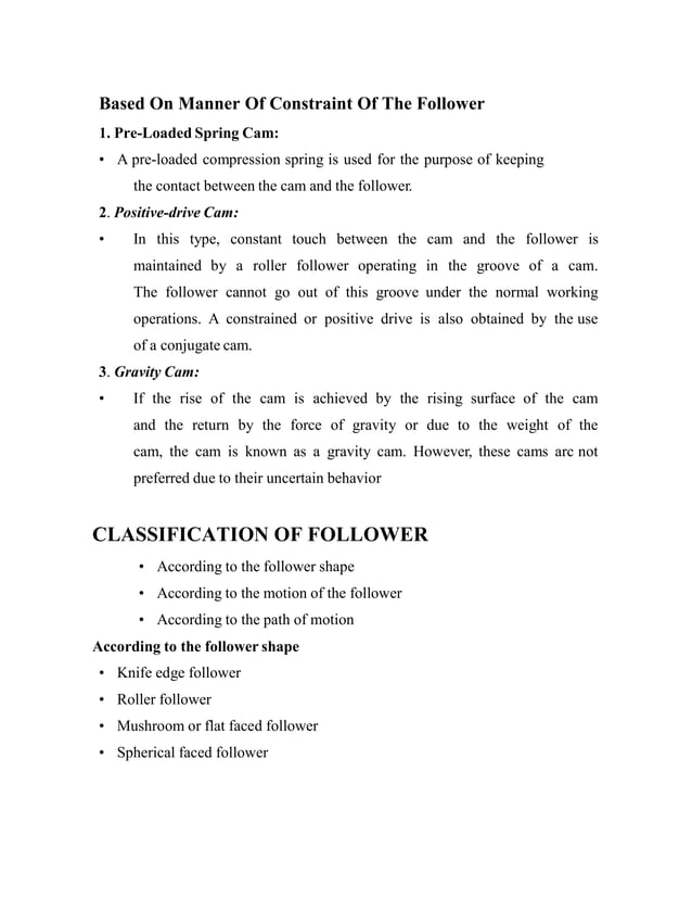 Kinematics of cam mechanisms | PDF | Cameras and Camcorders | Consumer ...