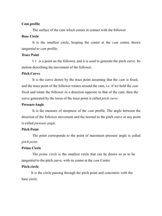 Kinematics of cam mechanisms | PDF