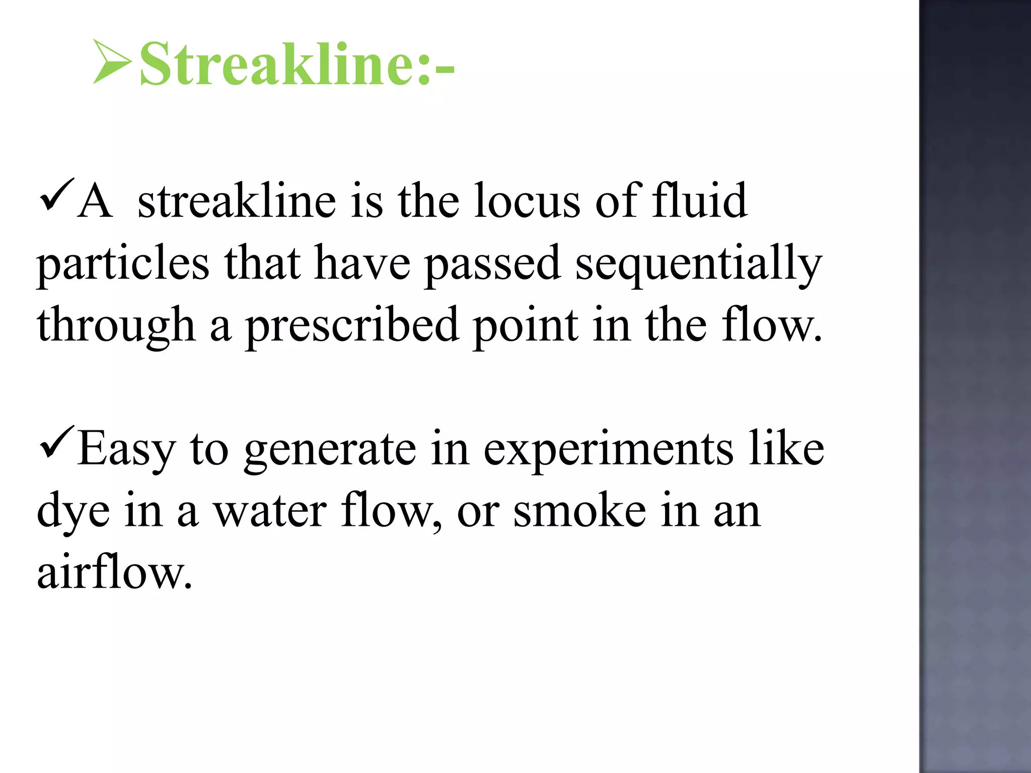Kinematics of fluid flow & it’s application. | PPTX
