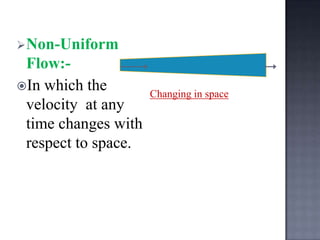 Kinematics of fluid flow & it’s application. | PPTX