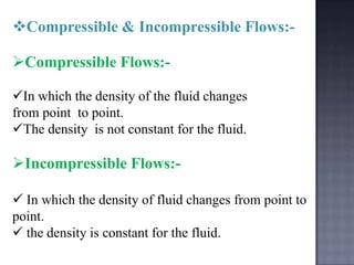 Kinematics of fluid flow & it’s application. | PPTX