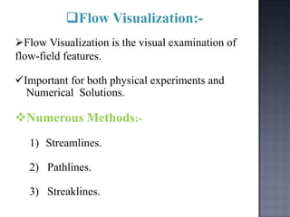 Kinematics of fluid flow & it’s application. | PPTX