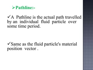 Kinematics of fluid flow & it’s application. | PPTX