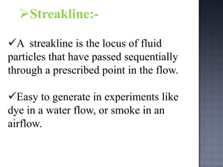 Kinematics of fluid flow & it’s application. | PPTX