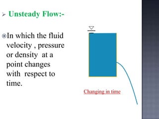 Kinematics of fluid flow & it’s application. | PPTX