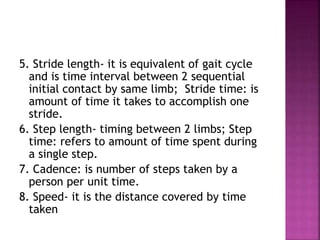 Kinematic analysis of gait and joint | PPTX