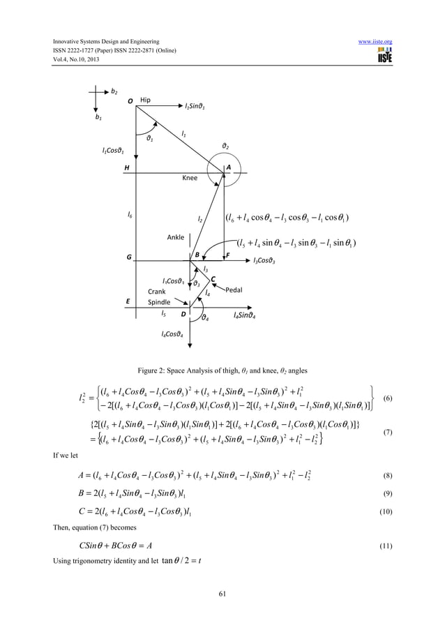 Kinematics of lower limb segments during cycling session | PDF