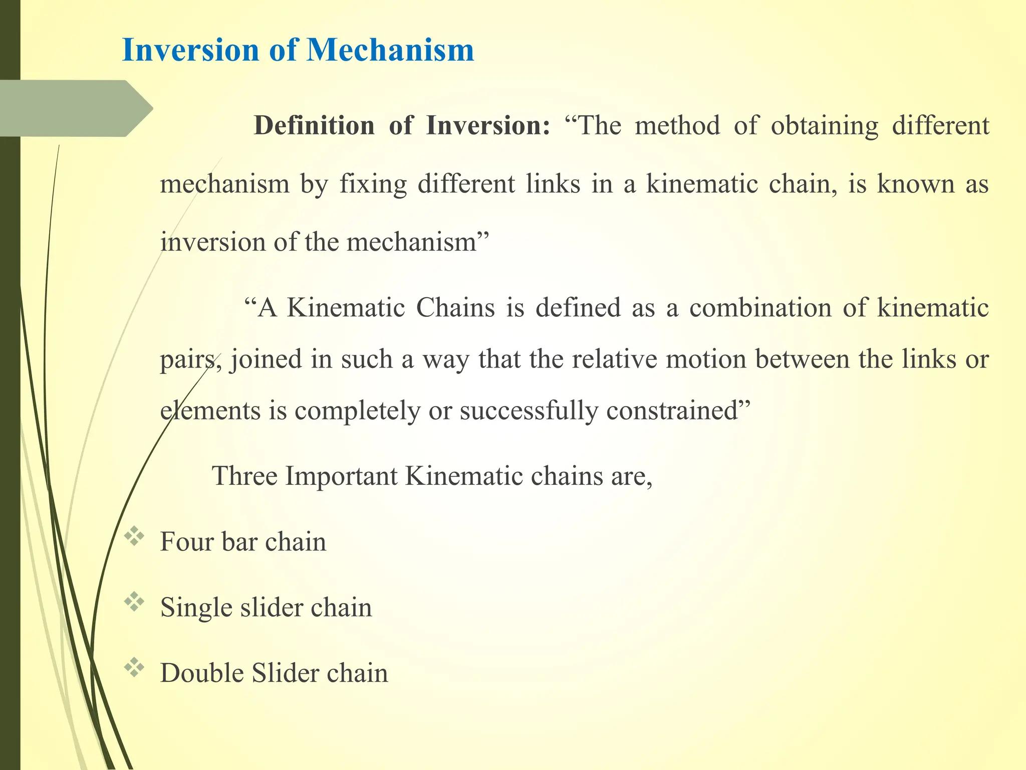 KINEMATICS OF MACHINES-BASICS OF MECHANISMS.ppt.ppt