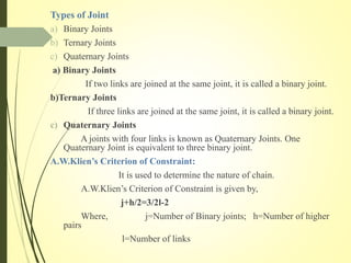 KINEMATICS OF MACHINES-BASICS OF MECHANISMS.ppt.ppt