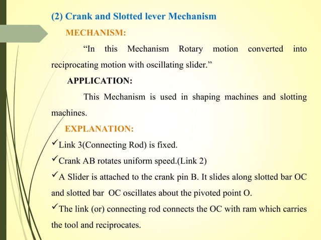 KINEMATICS OF MACHINES-BASICS OF MECHANISMS.ppt.ppt