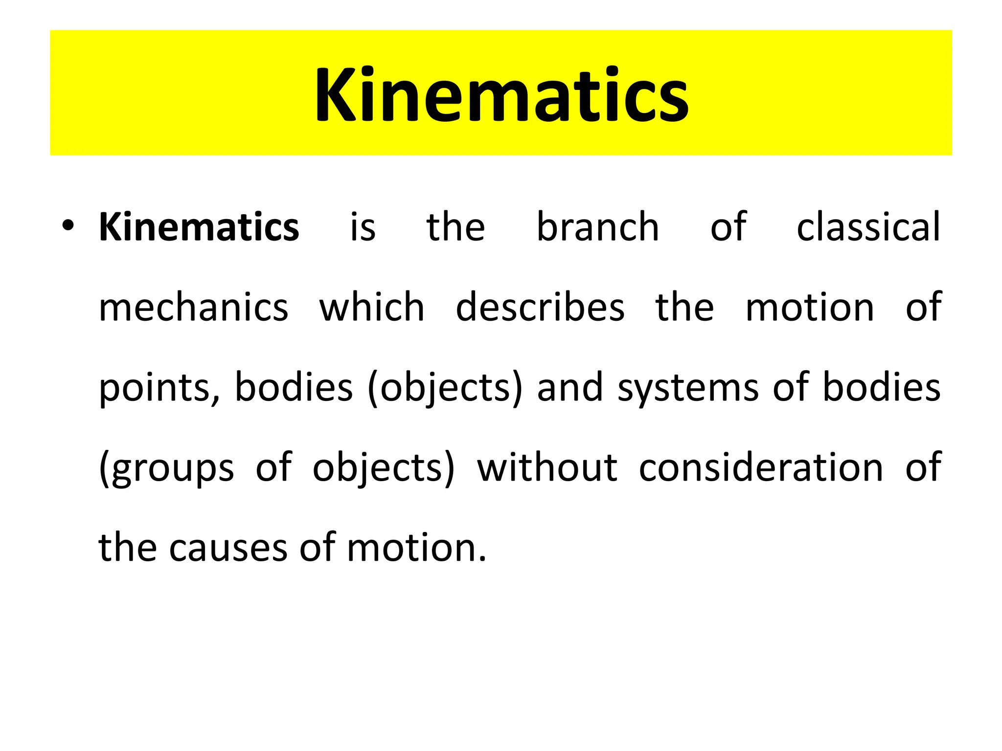 KINEMATICS OF MACHINES-UNIT-I-BASIC CONCEPTS & INTRODUCTION | PPT