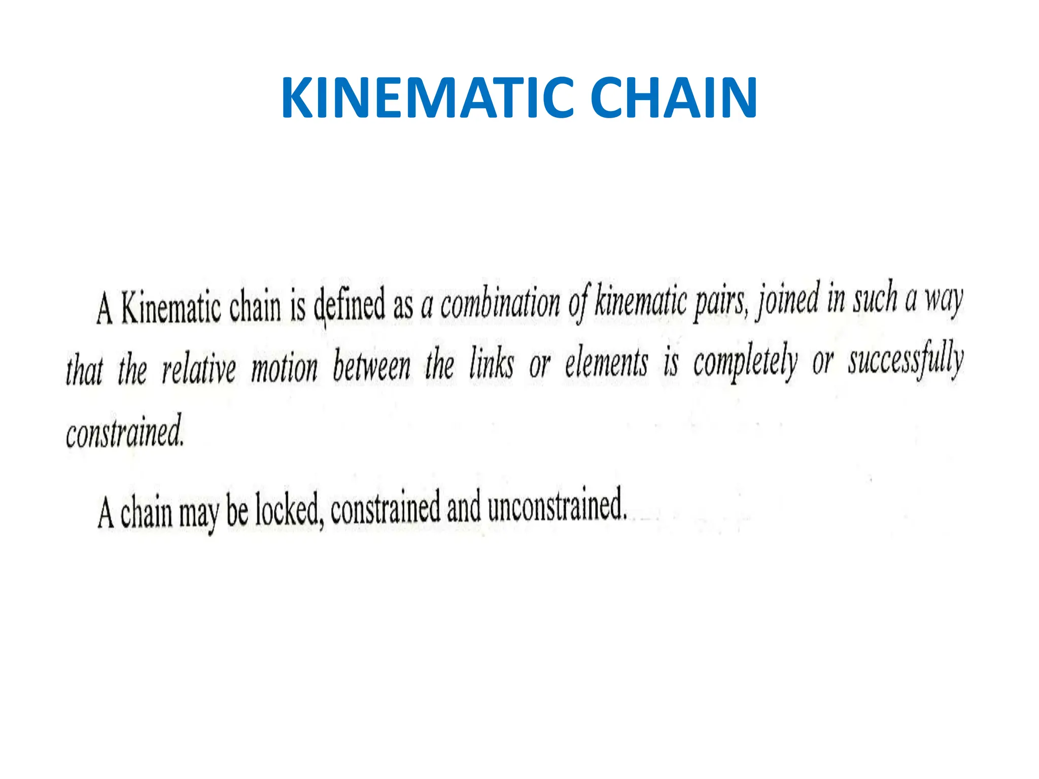 KINEMATICS OF MACHINES-UNIT-I-BASIC CONCEPTS & INTRODUCTION | PPT