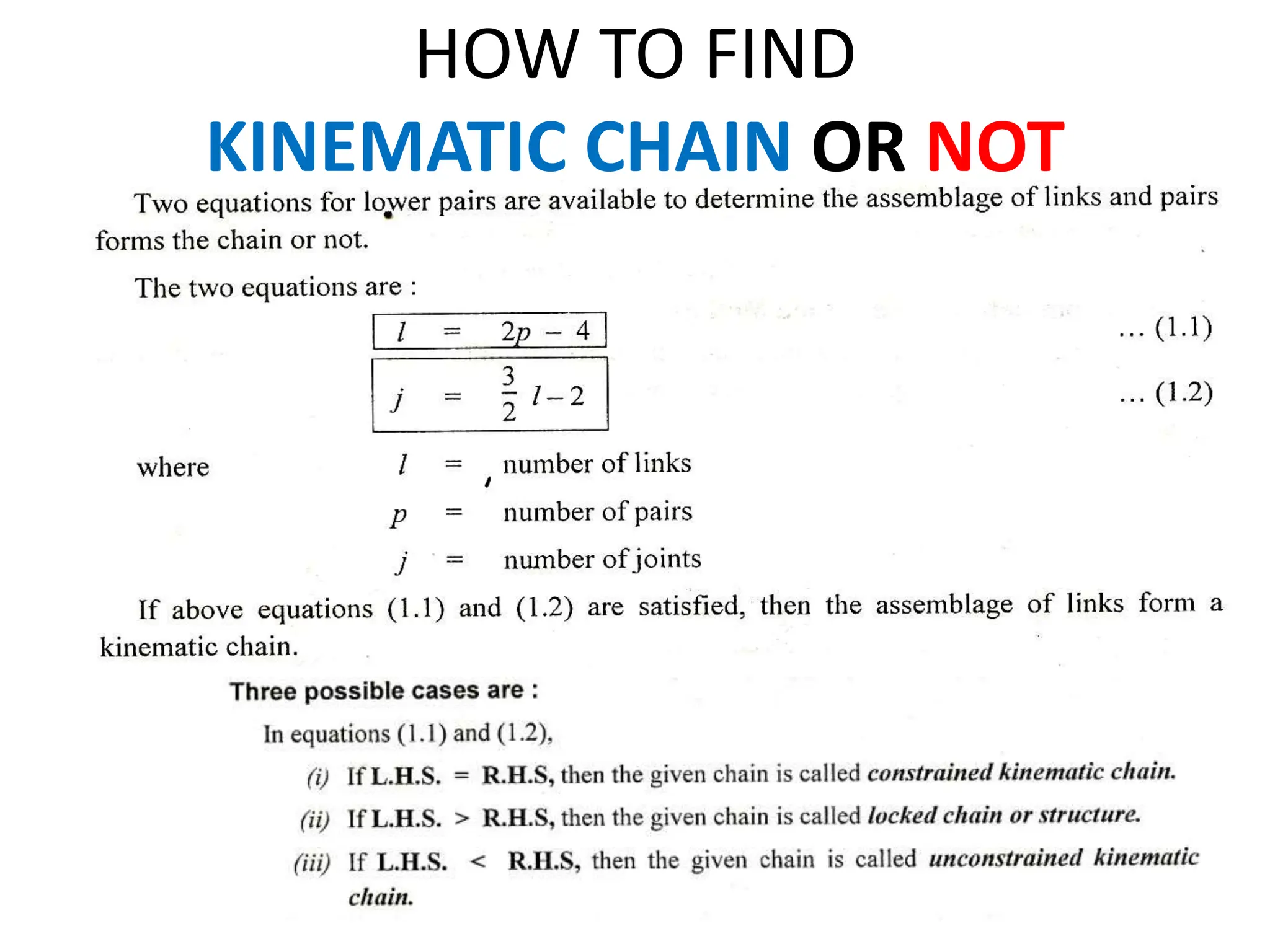 KINEMATICS OF MACHINES-UNIT-I-BASIC CONCEPTS & INTRODUCTION | PPT