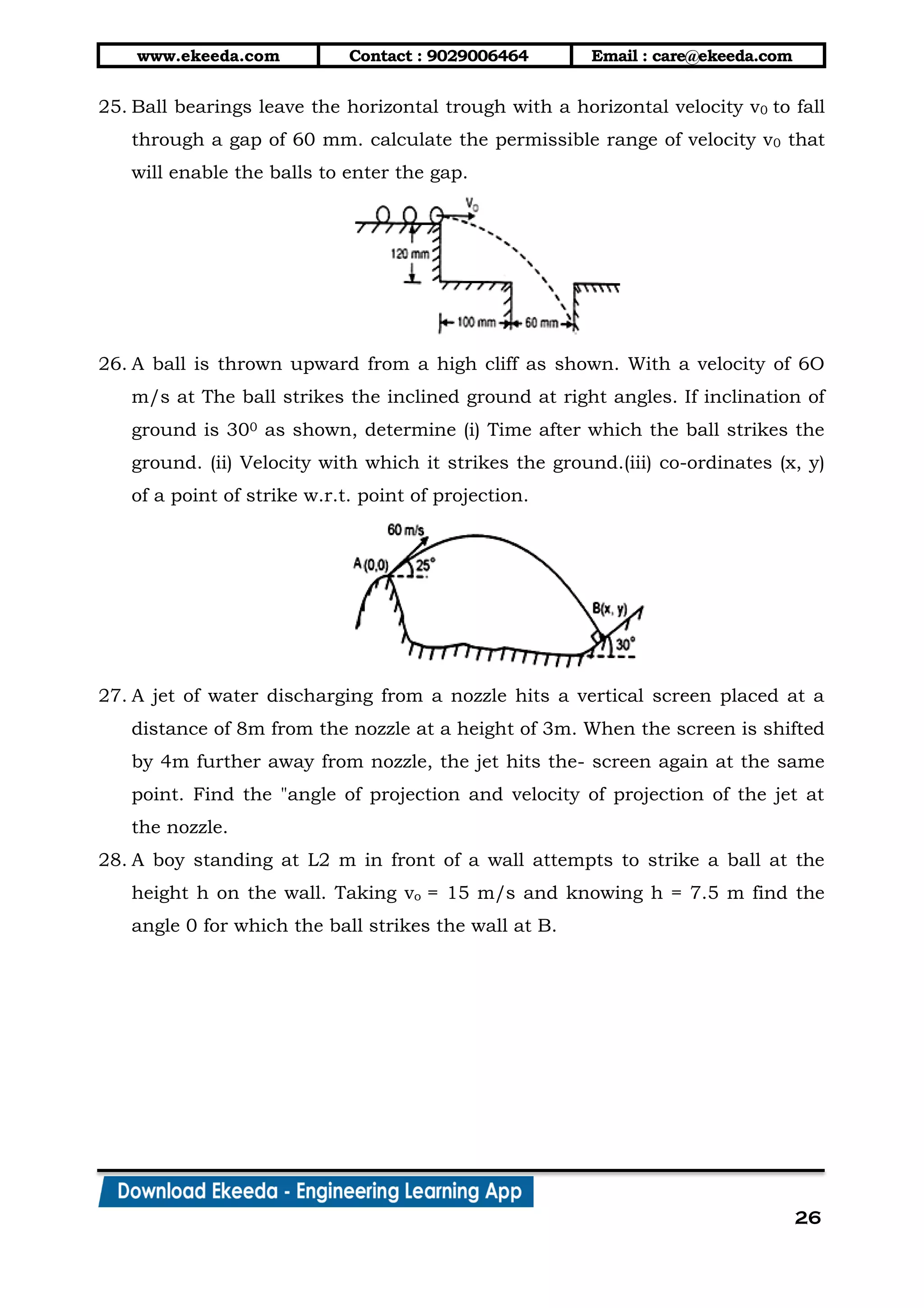 Kinematics of particles | PDF