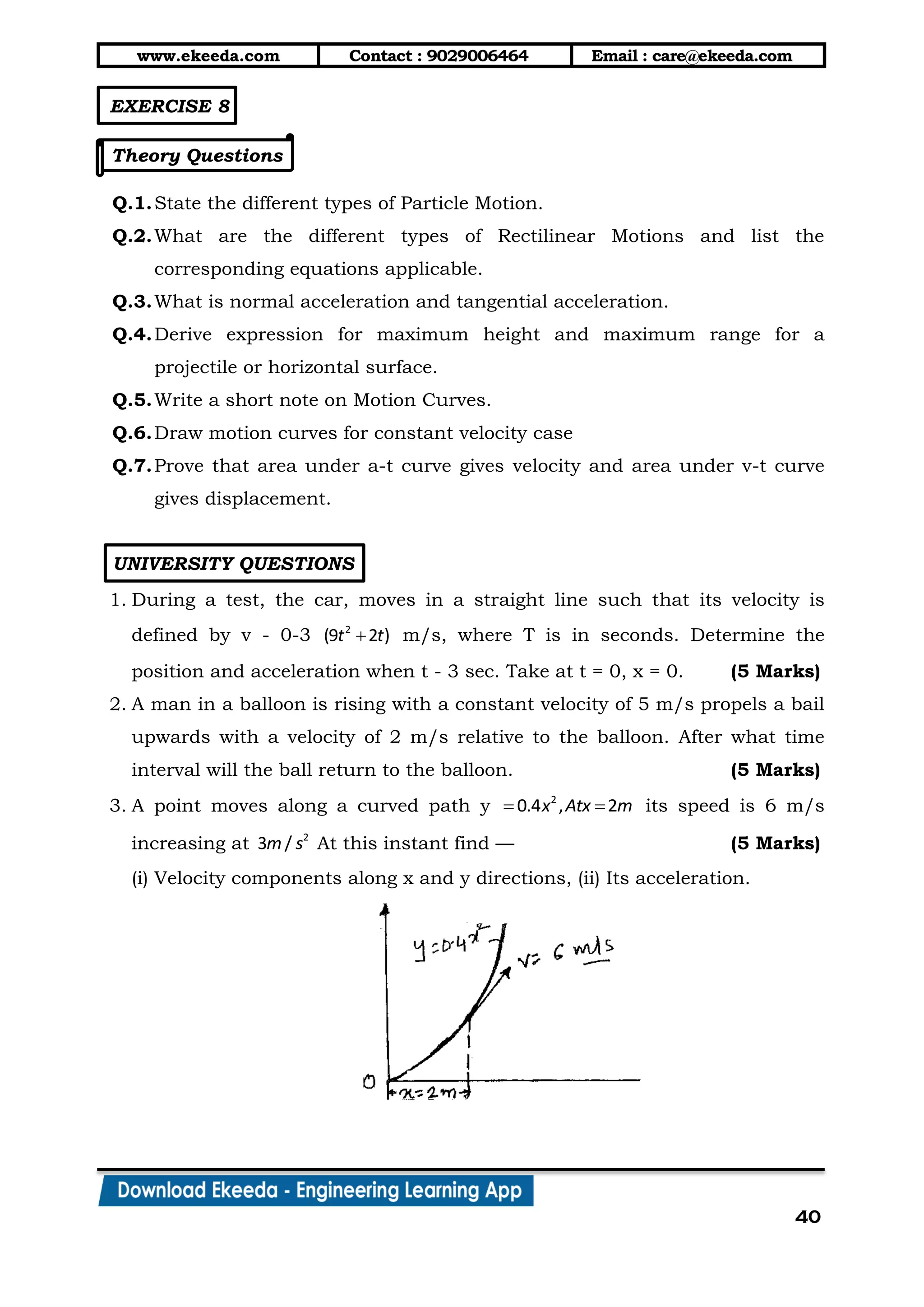 Kinematics of particles | PDF