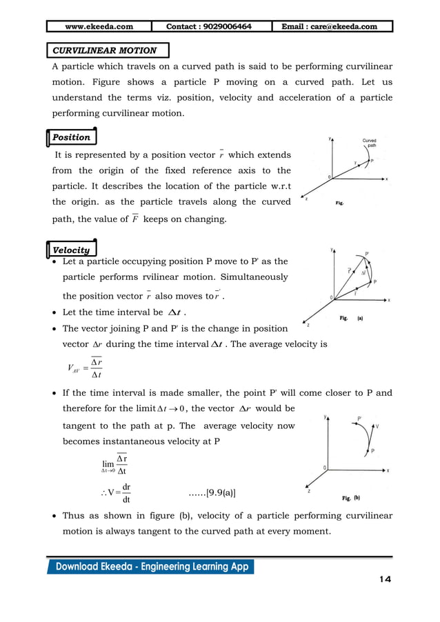Kinematics of particles | PDF