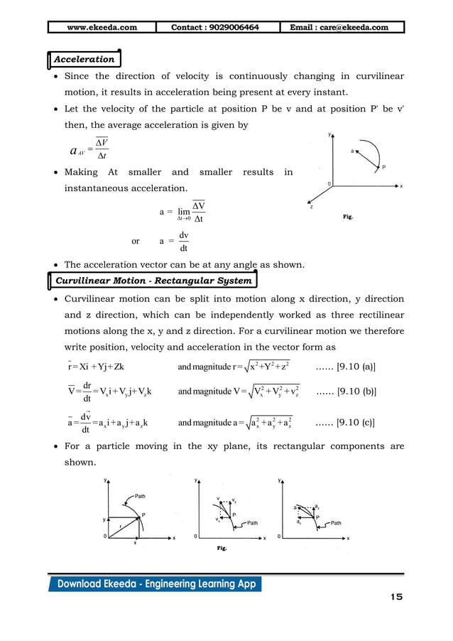 Kinematics of particles | PDF
