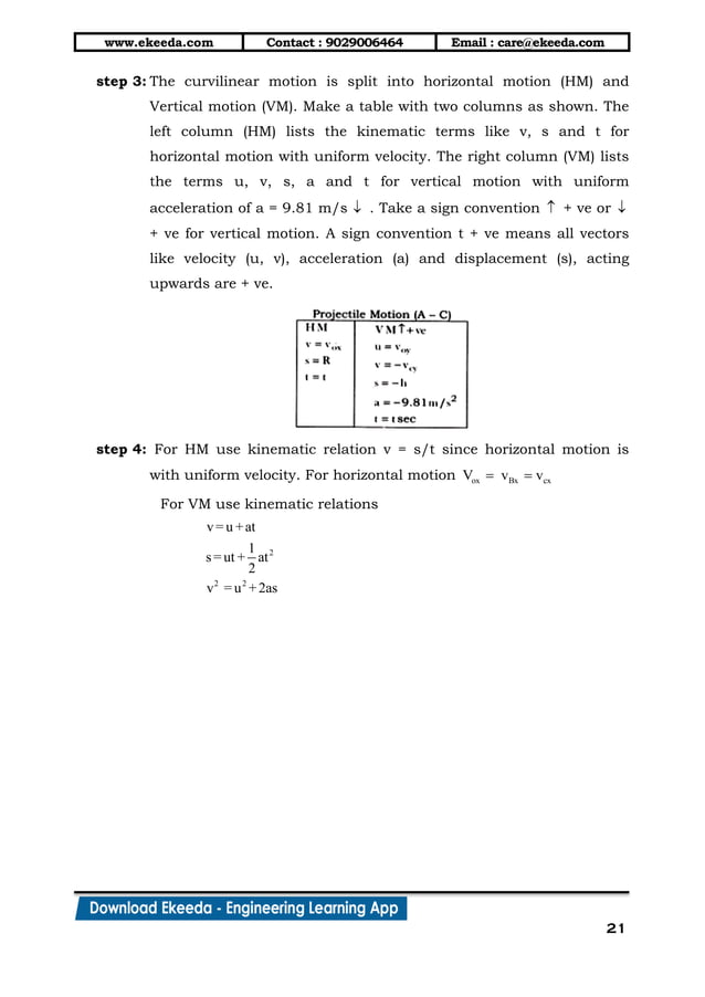 Kinematics of particles | PDF