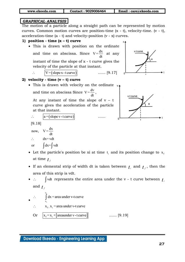 Kinematics of particles | PDF