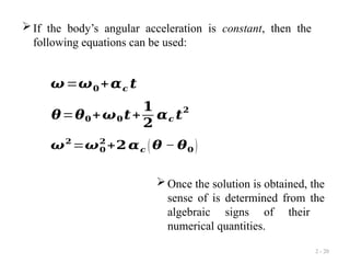 kinematics of Rigid Body_Translation_Rotation about fixed axis.pptx