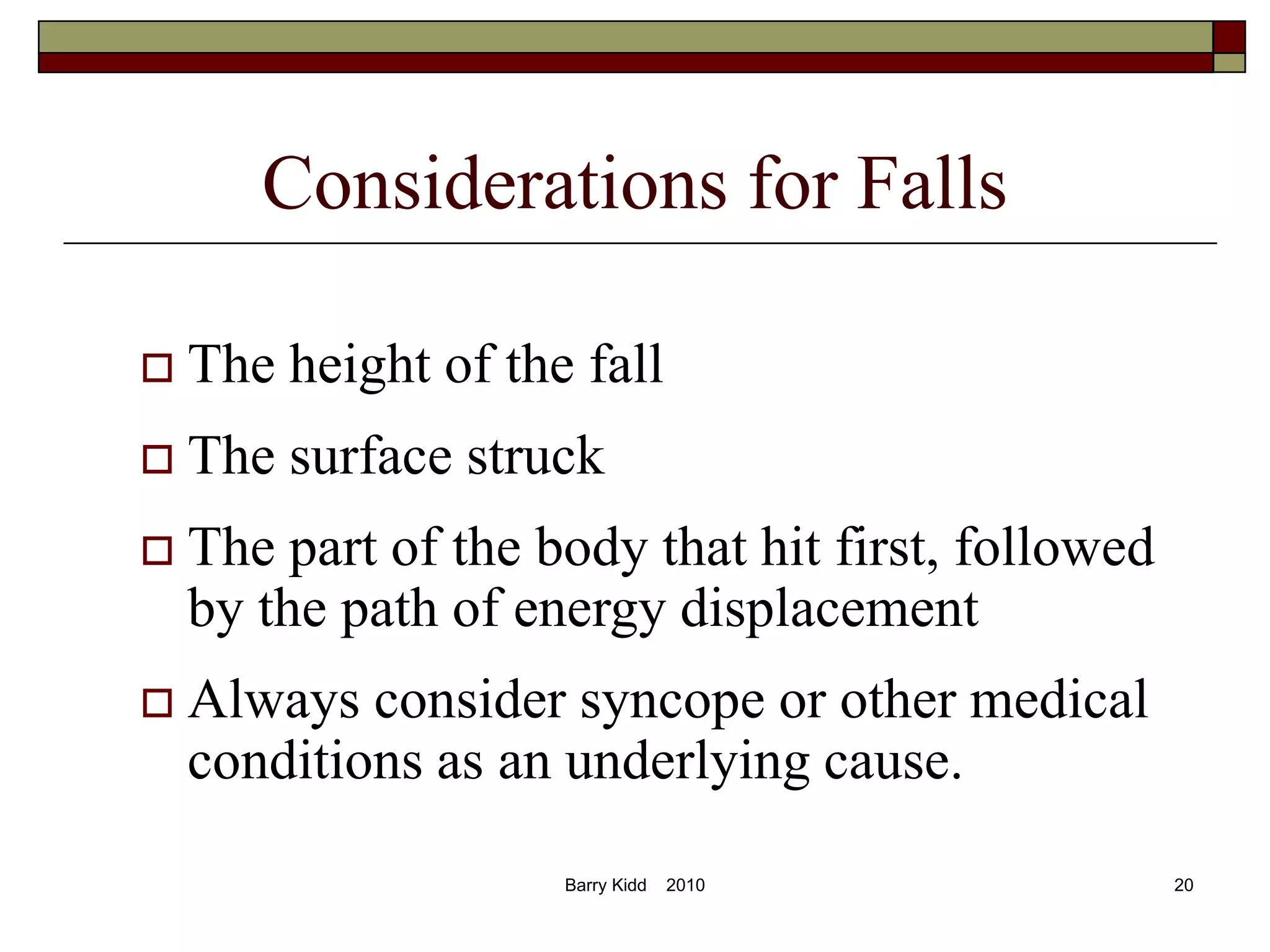 Kinematics of trauma | PPT