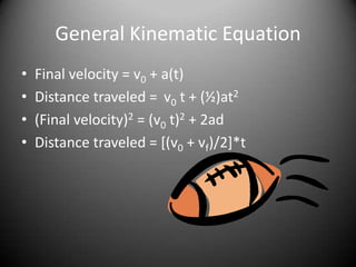 Kinematics powerpoint | PPTX | Physics | Science