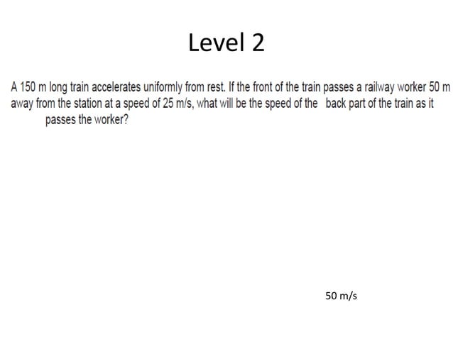 Kinematics questions | PPTX | Physics | Science