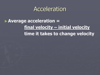 KINEMATICS_Speed_Velocity_Acceleration.ppt