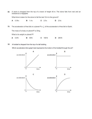 Kinematics worksheet | DOCX
