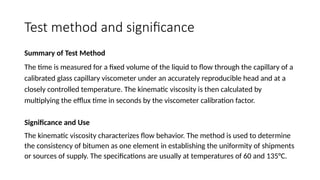 Kinematic viscosity test presentation .pptx