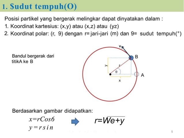 Kinematika gerak melingkar | PPT